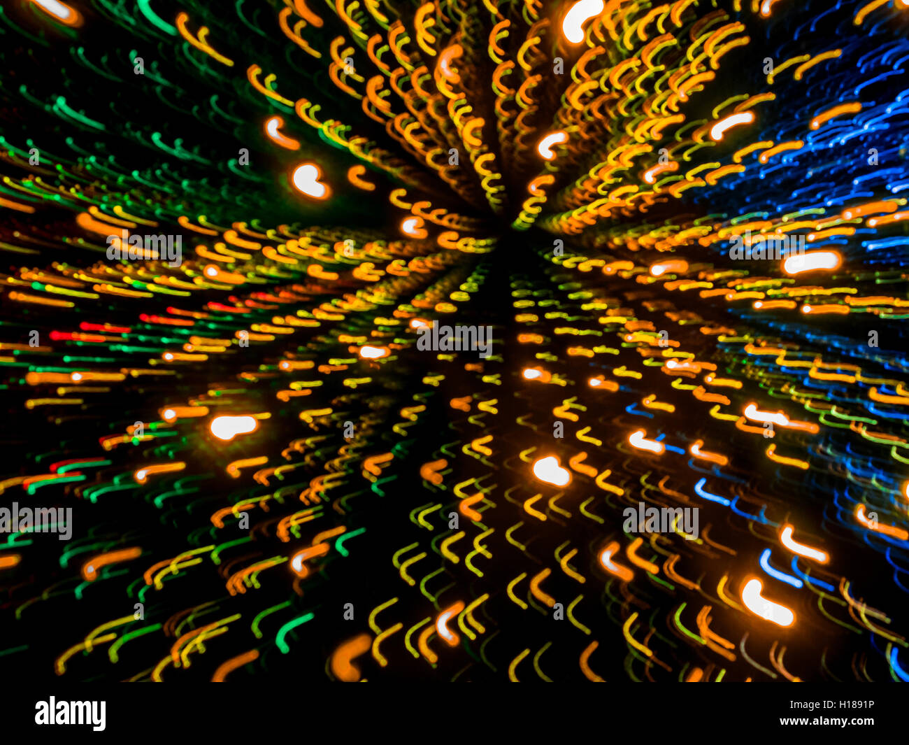 Picture of colorful random abstract light trails bokeh Stock Photo - Alamy