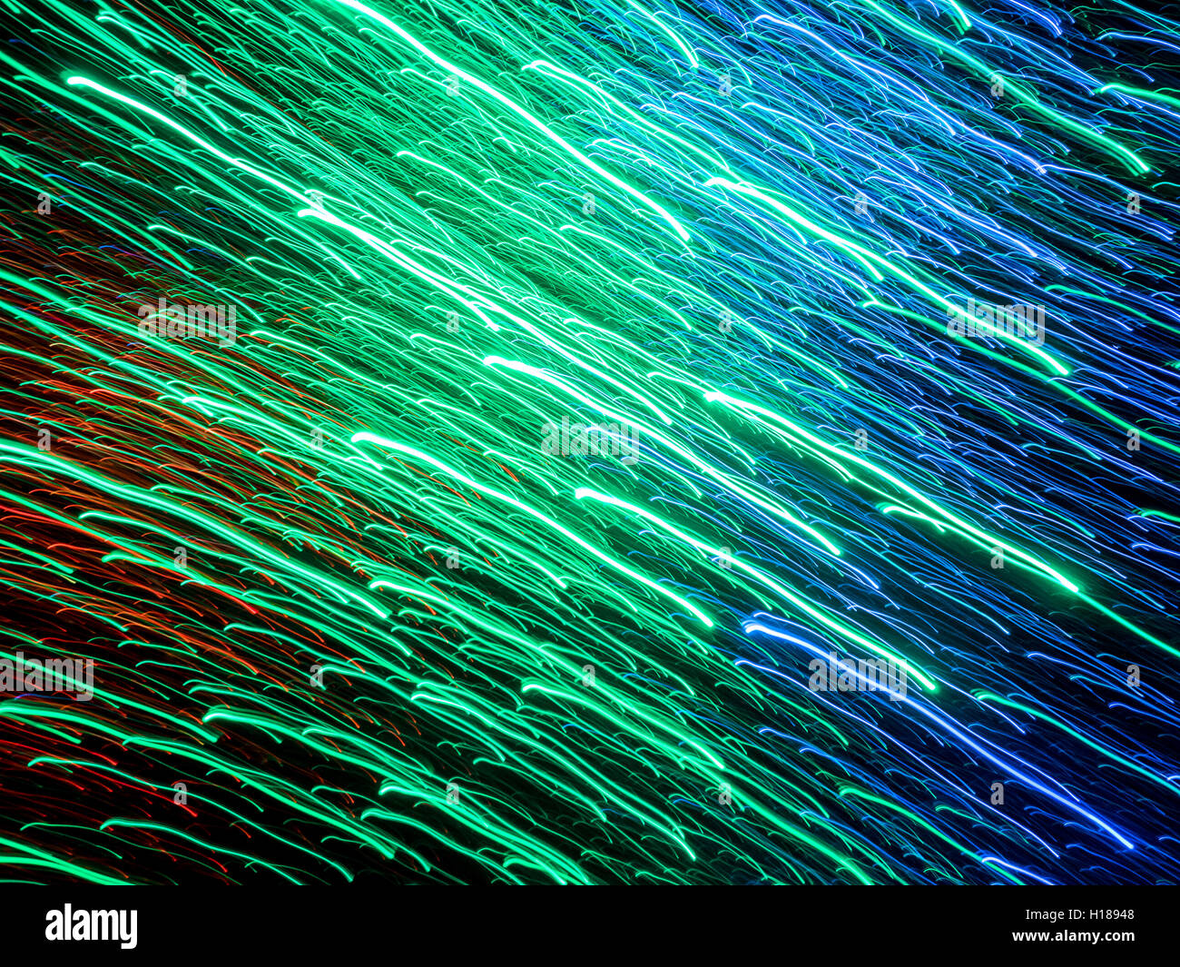 Picture of colorful random abstract light trails bokeh Stock Photo - Alamy