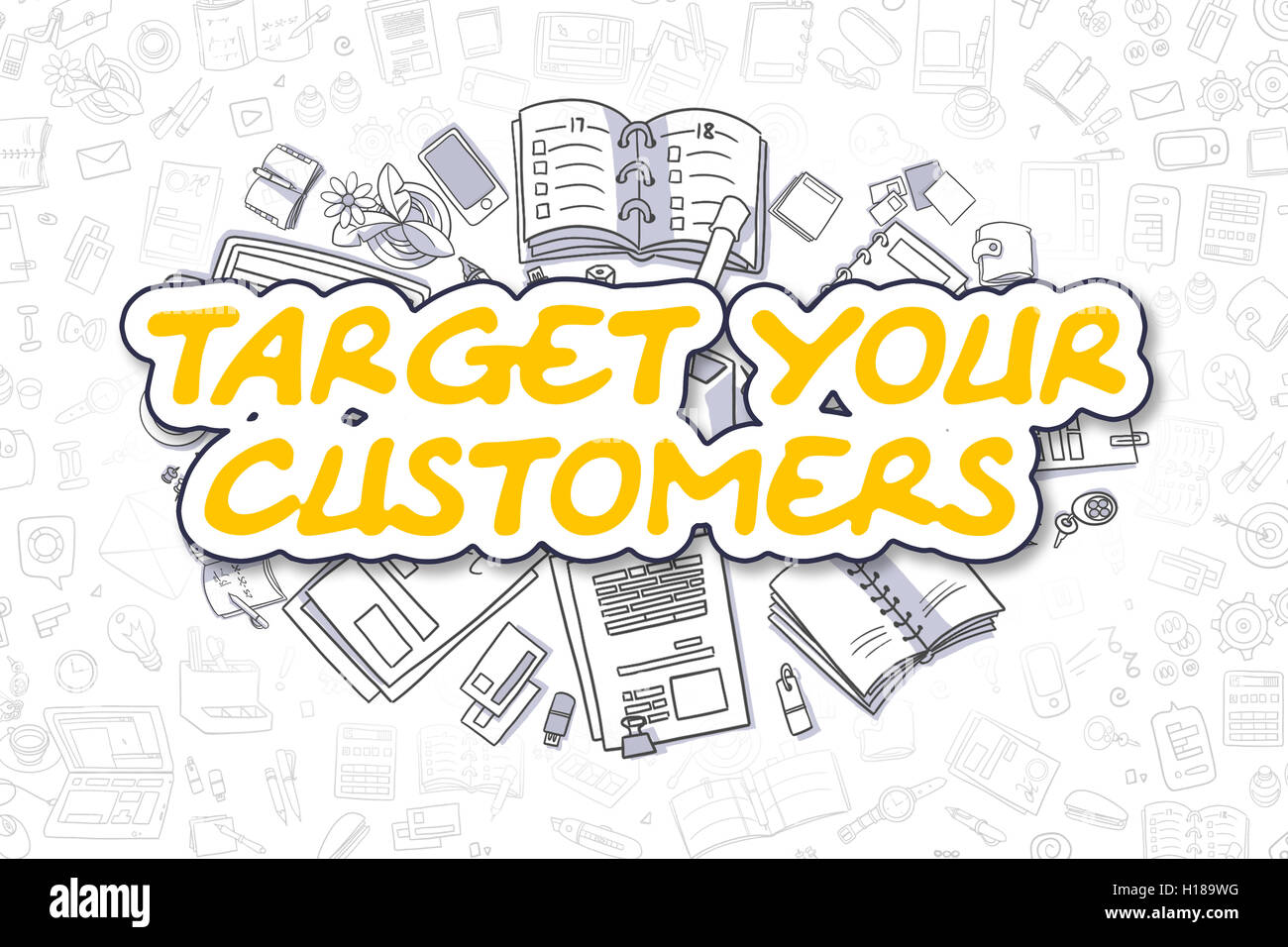 Marketing promotion customers concept Cut Out Stock Images & Pictures ...