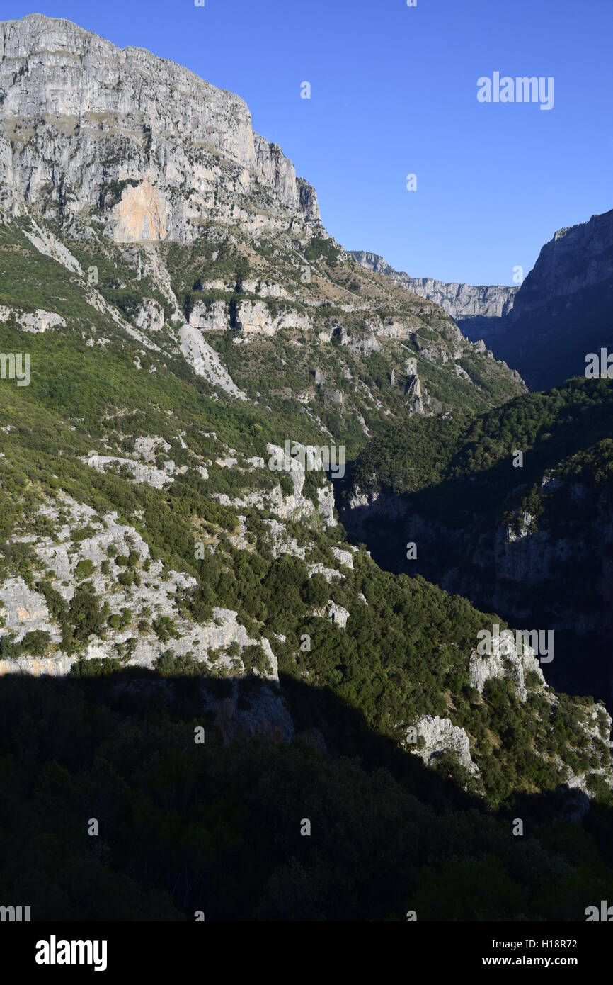 Vikos Gorge lies in the North Pindus Mountains in the historic area of ...