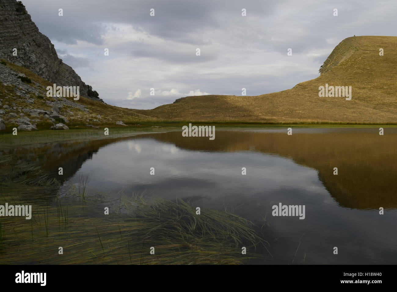 ''dragon lake'' of Tymfi ,an alpine lake that resides at an altitude of ...