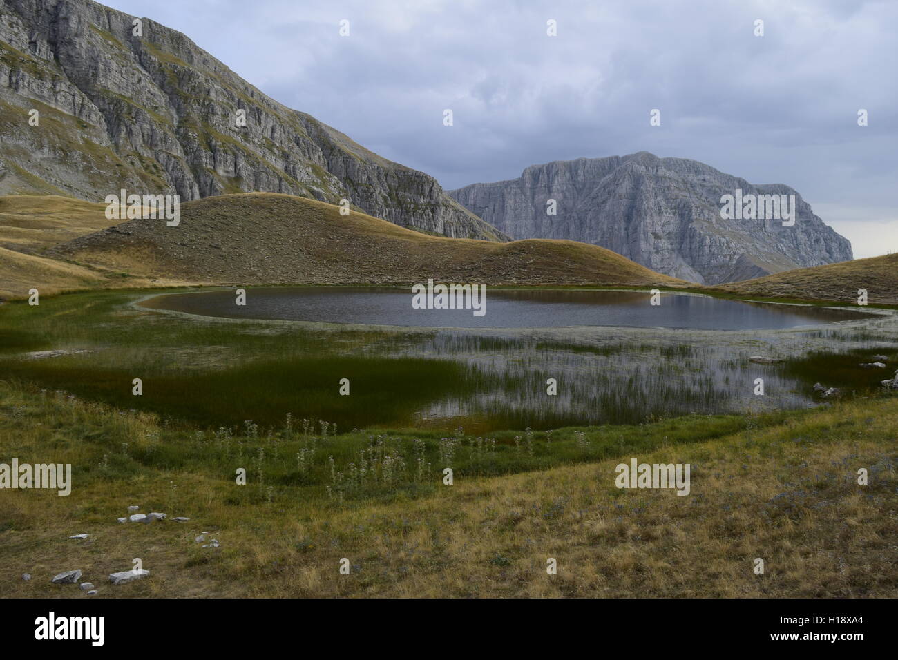''dragon lake'' of Tymfi ,an alpine lake that resides at an altitude of ...