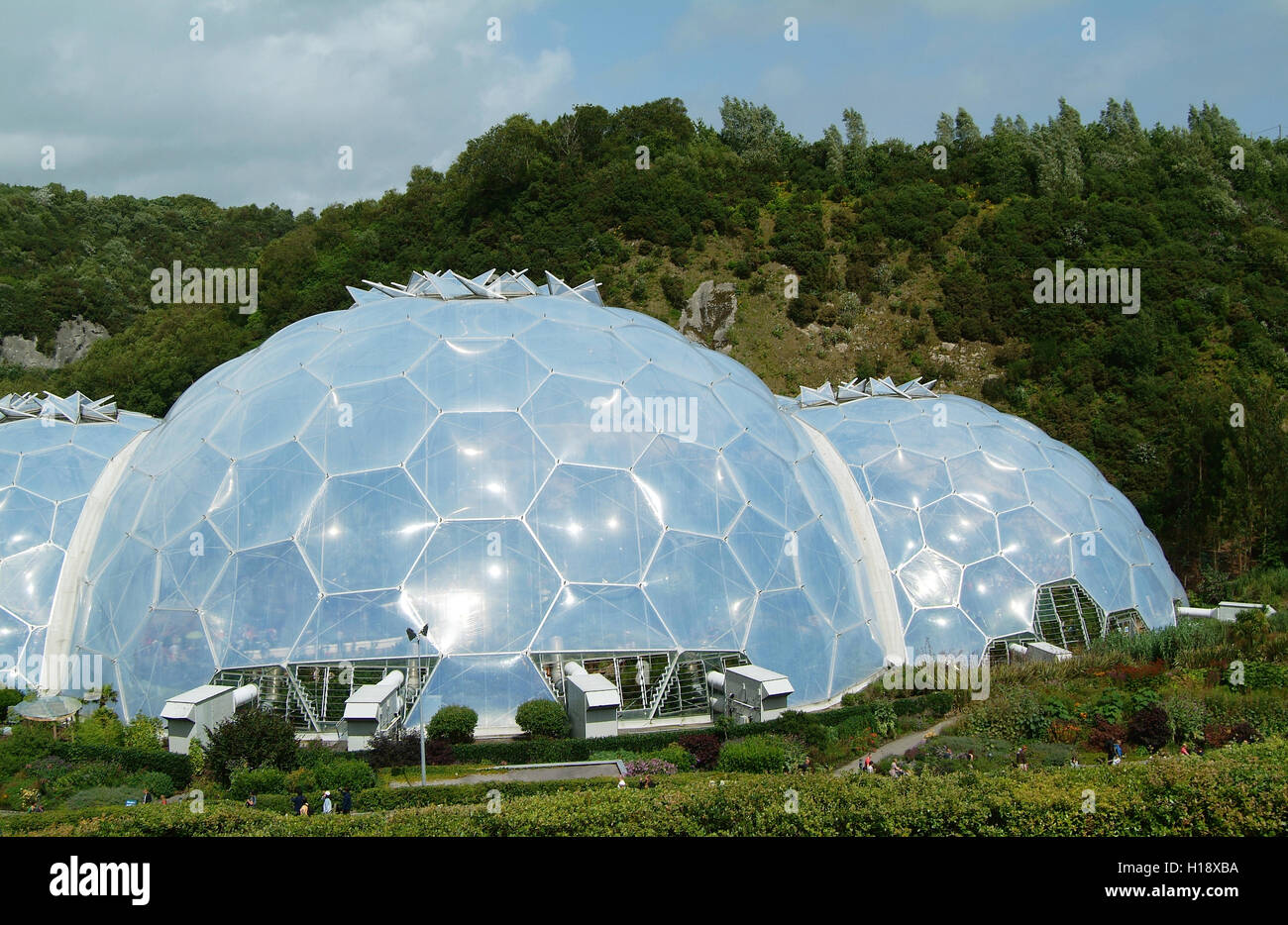 EDEN PROJECT, CORNWALL - AUG 15TH: The biomes of the Eden Project in ...