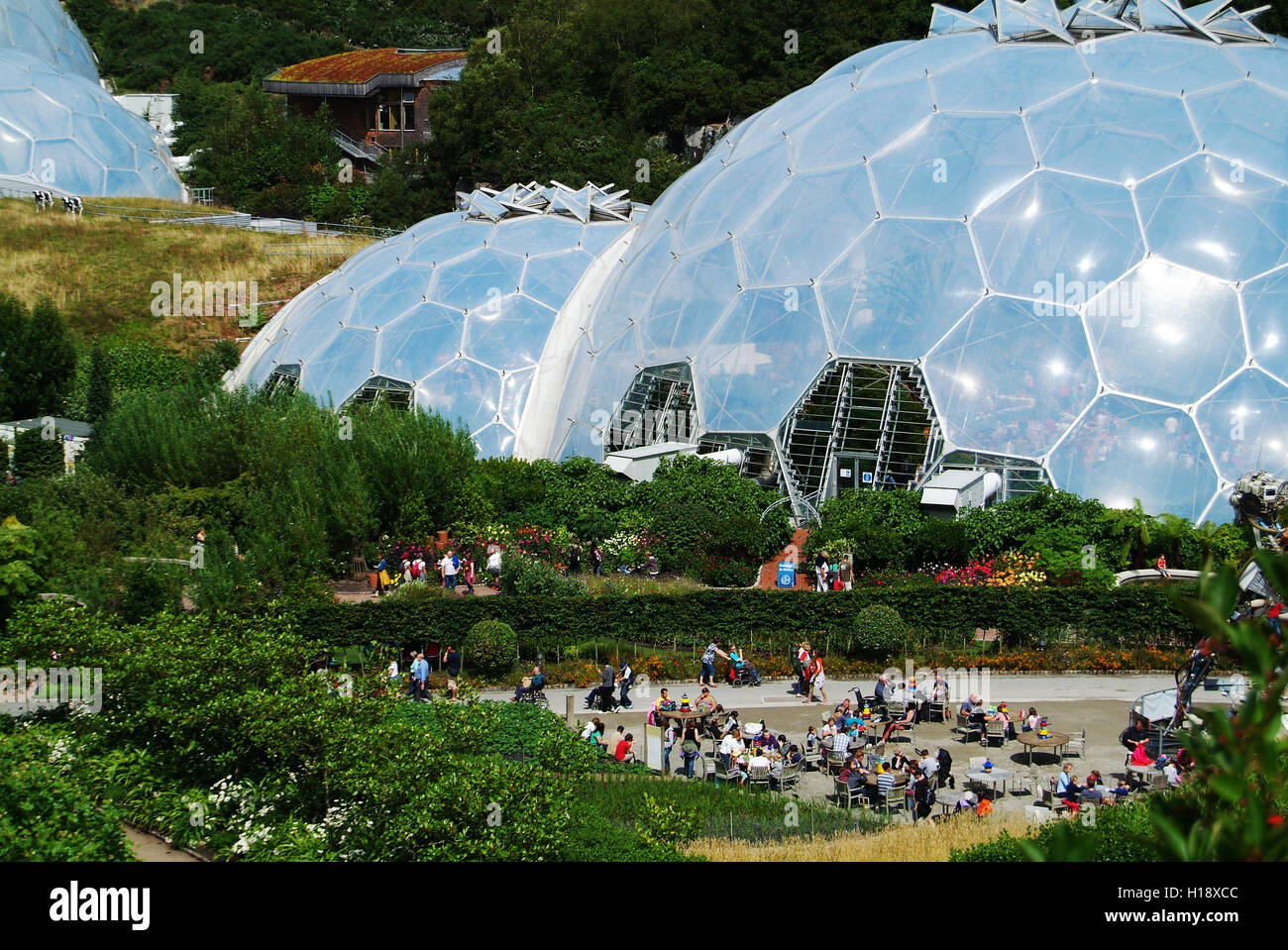 EDEN PROJECT, CORNWALL - AUG 15TH: The biomes of the Eden Project in ...