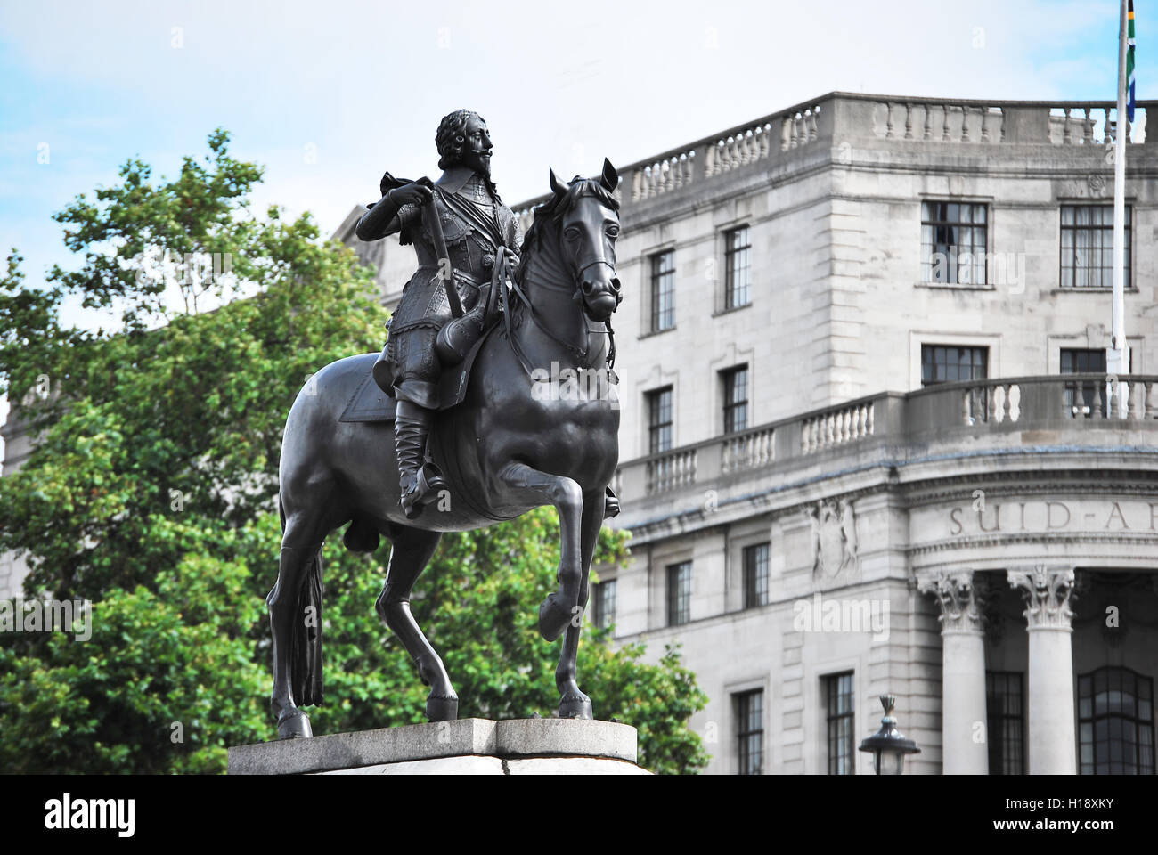 statue of King Charles I photographed in London Stock Photo - Alamy