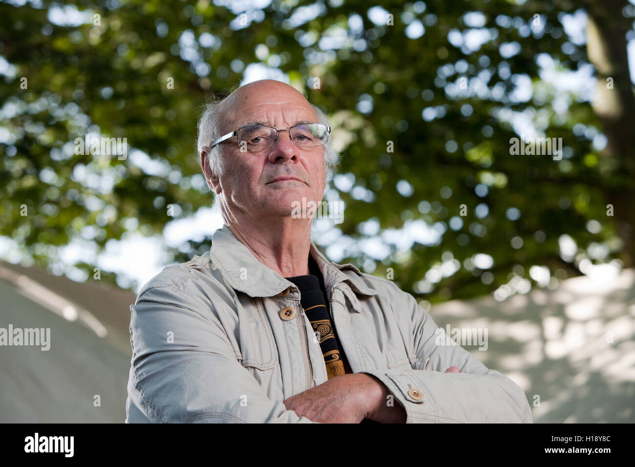 Martin Carver, Professor of Archaeology and author, at the Edinburgh ...