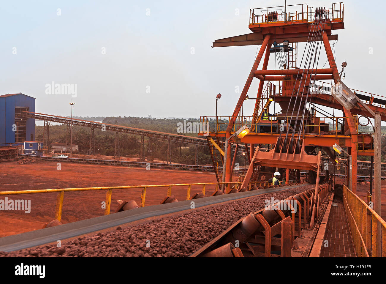 Port operations for transporting and managing iron ore. On Butterfly ...
