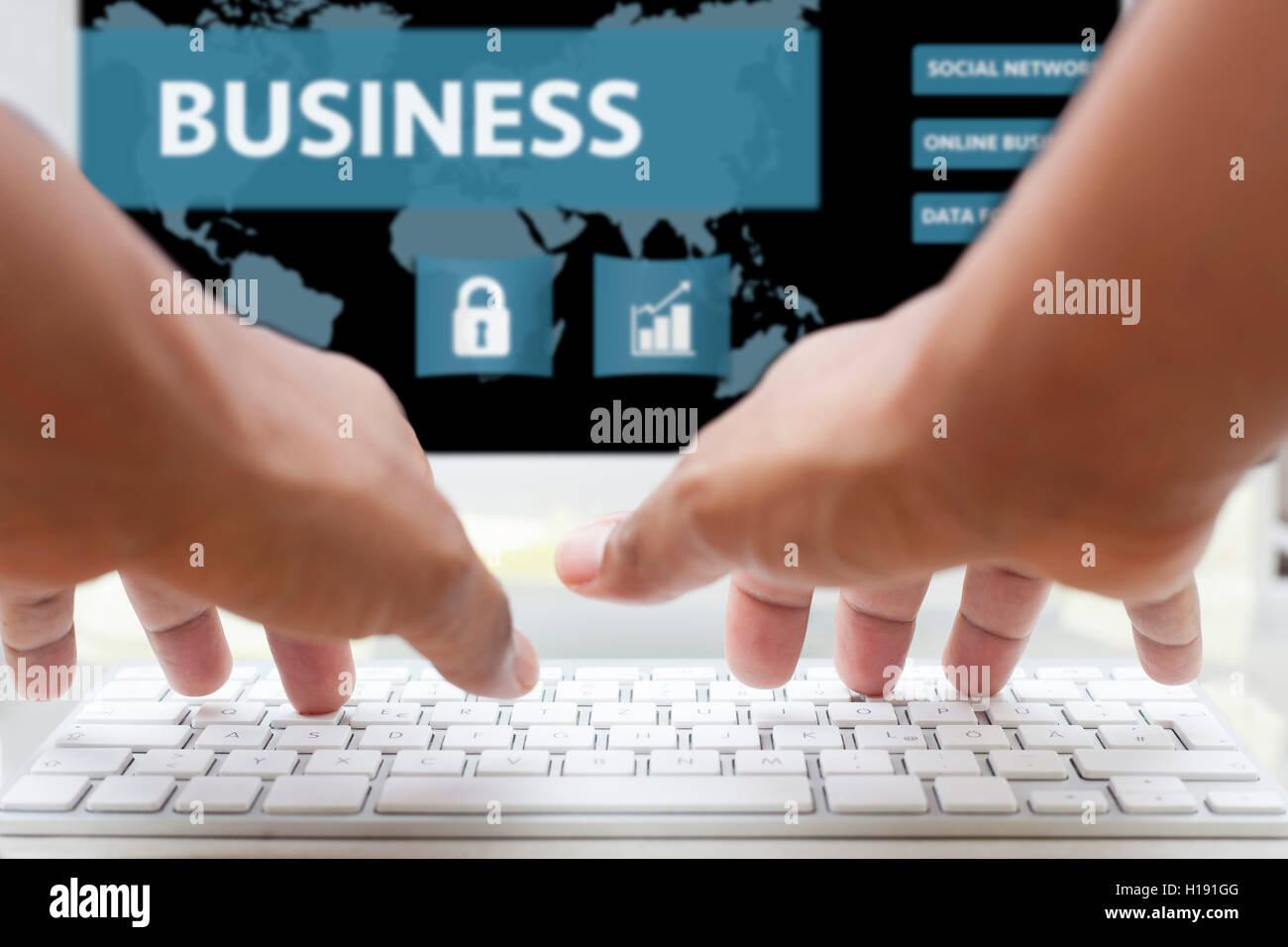 Working with imac hi-res stock photography and images - Alamy