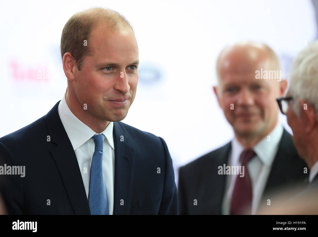 The Duke of Cambridge speaking to Sir Tim Lankester (right) at Time For ...