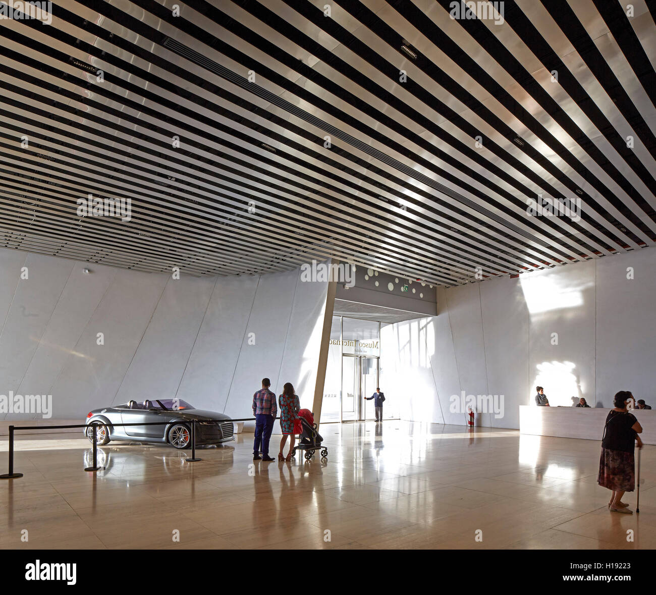 Museum entrance. Museo Internacional del Barroco MIB, Puebla, Mexico ...