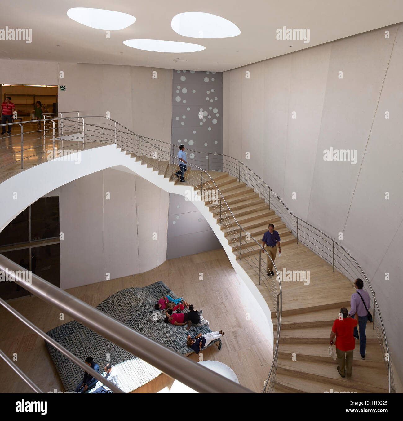 Main staircase area. Museo Internacional del Barroco MIB, Puebla ...