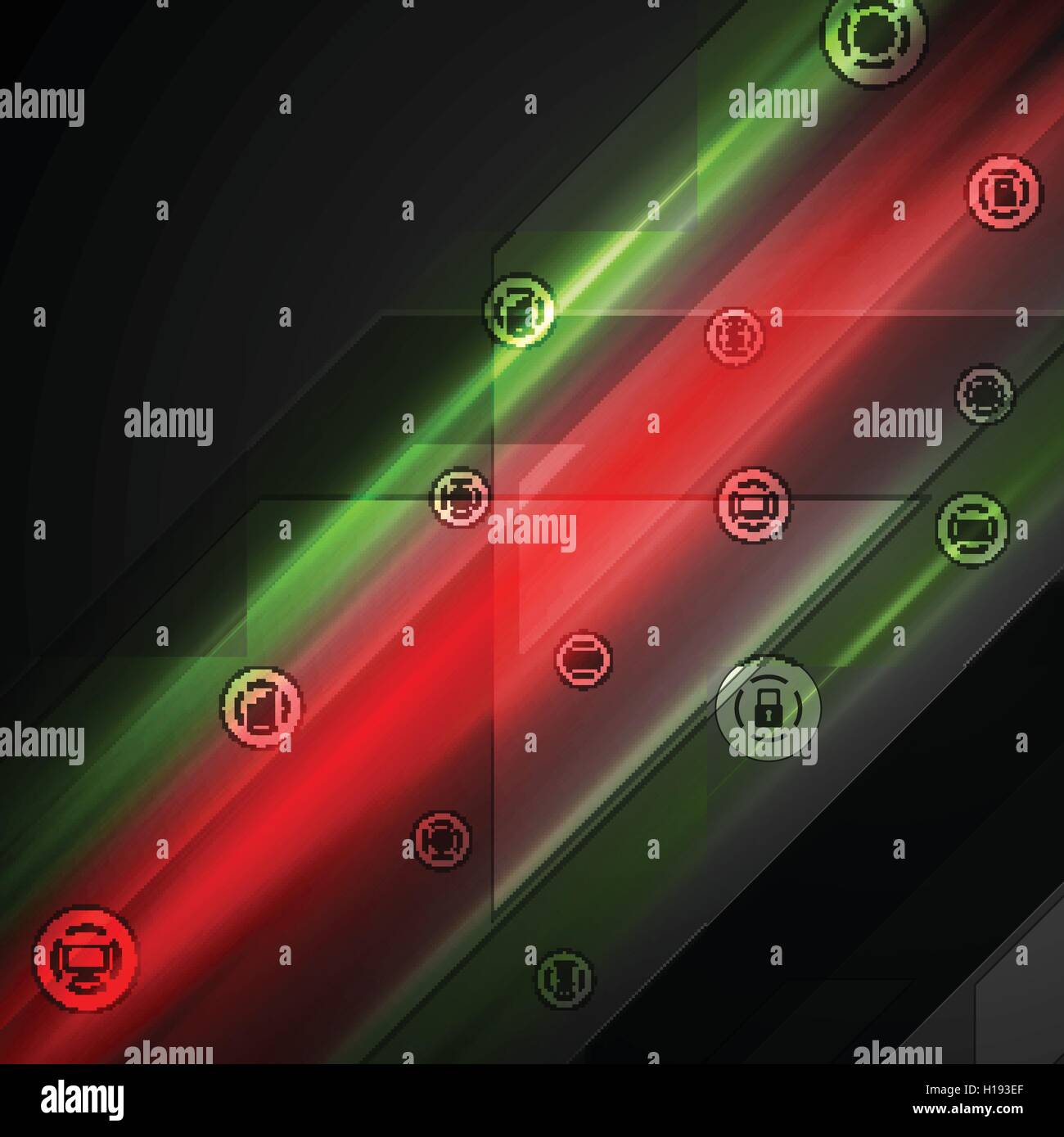 Red and green design Stock Vector Images - Alamy