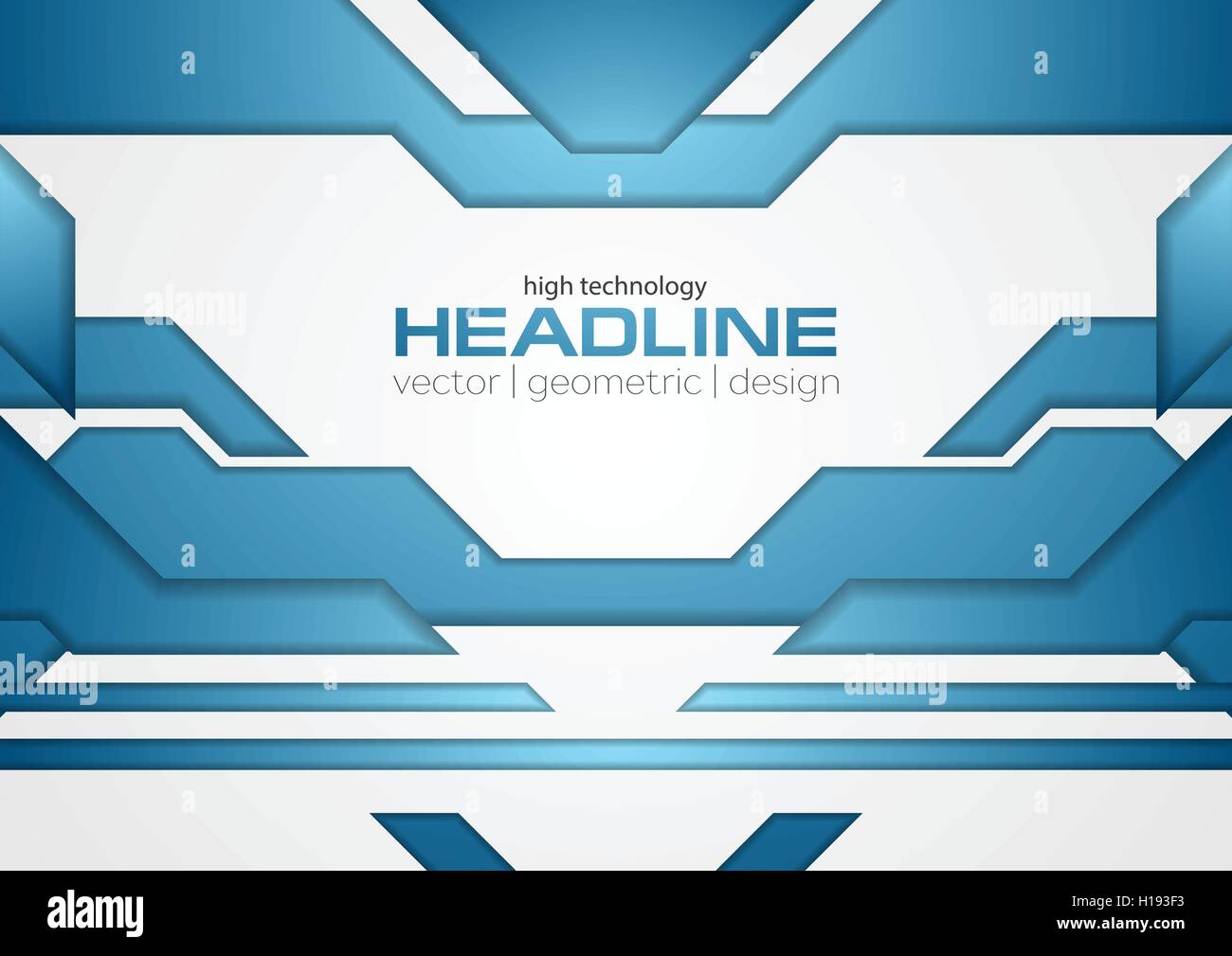 Abstract blue shiny tech layout concept background. Vector brochure ...