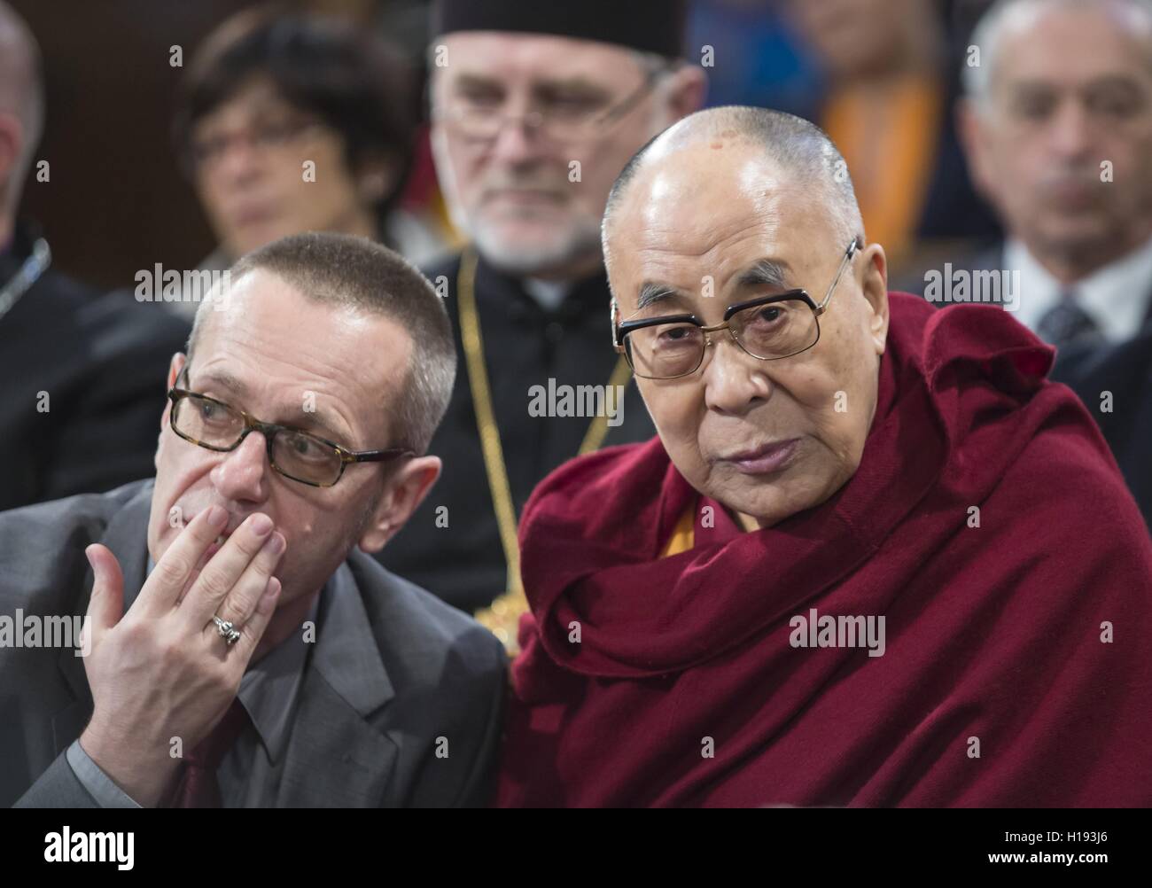 The 14th Dalai Lama attends Interreligious Meeting on September 21 ...