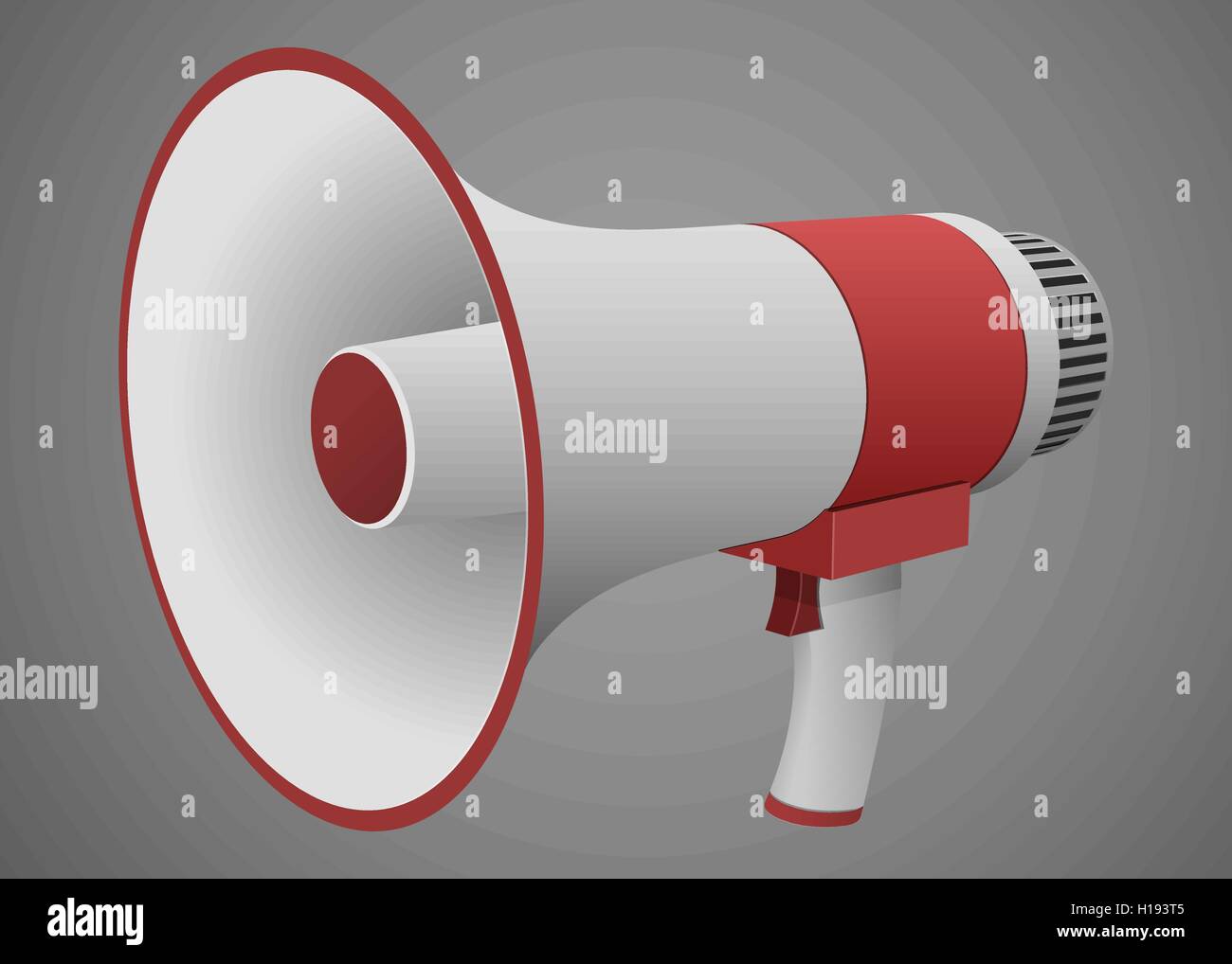 Realistic Megaphone isolated Stock Vector Image & Art - Alamy