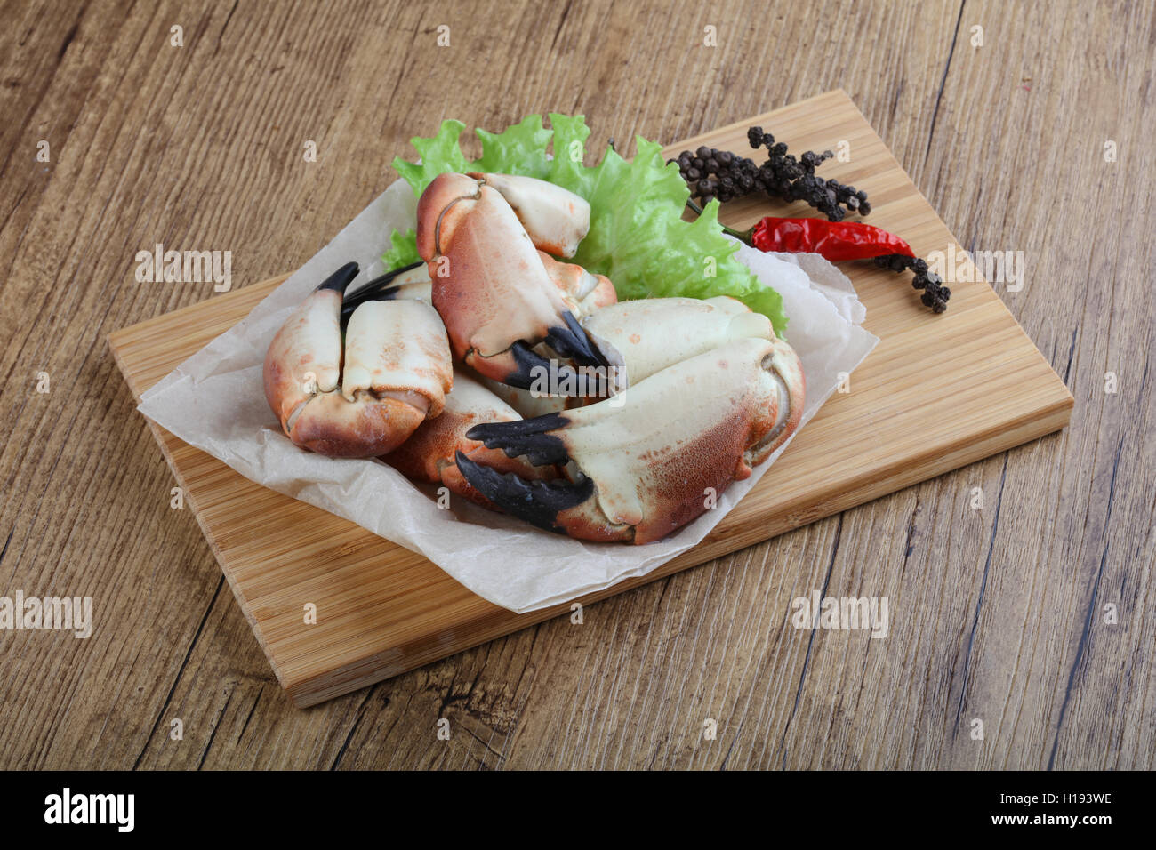 Fresh seafood - Crad claws with delicacy meat Stock Photo - Alamy