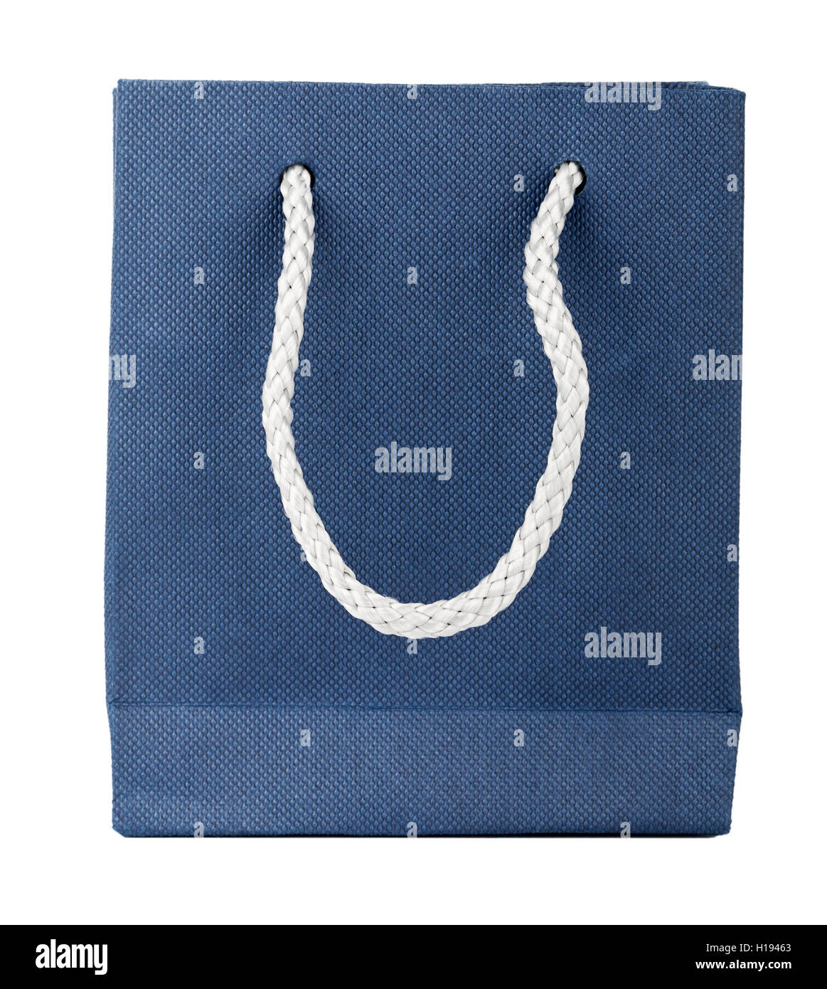 Empty blue plastic bag white background Cut Out Stock Images & Pictures ...