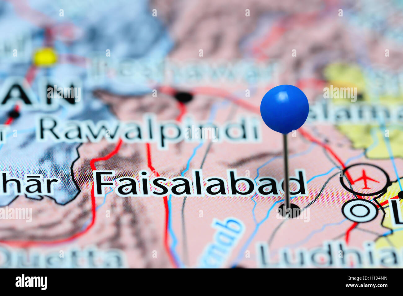 Faisalabad map hi-res stock photography and images - Alamy