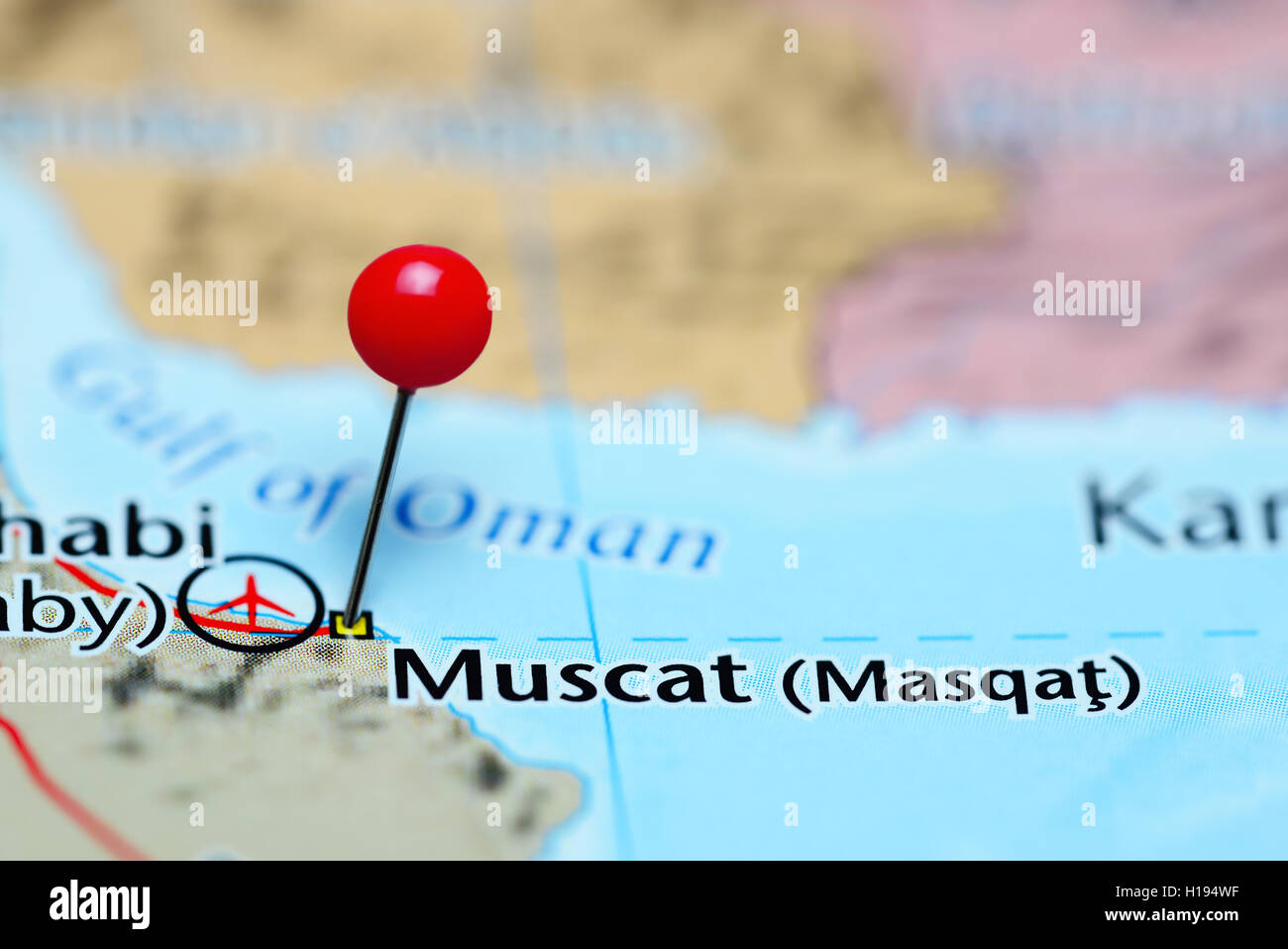 Oman map hi-res stock photography and images - Alamy