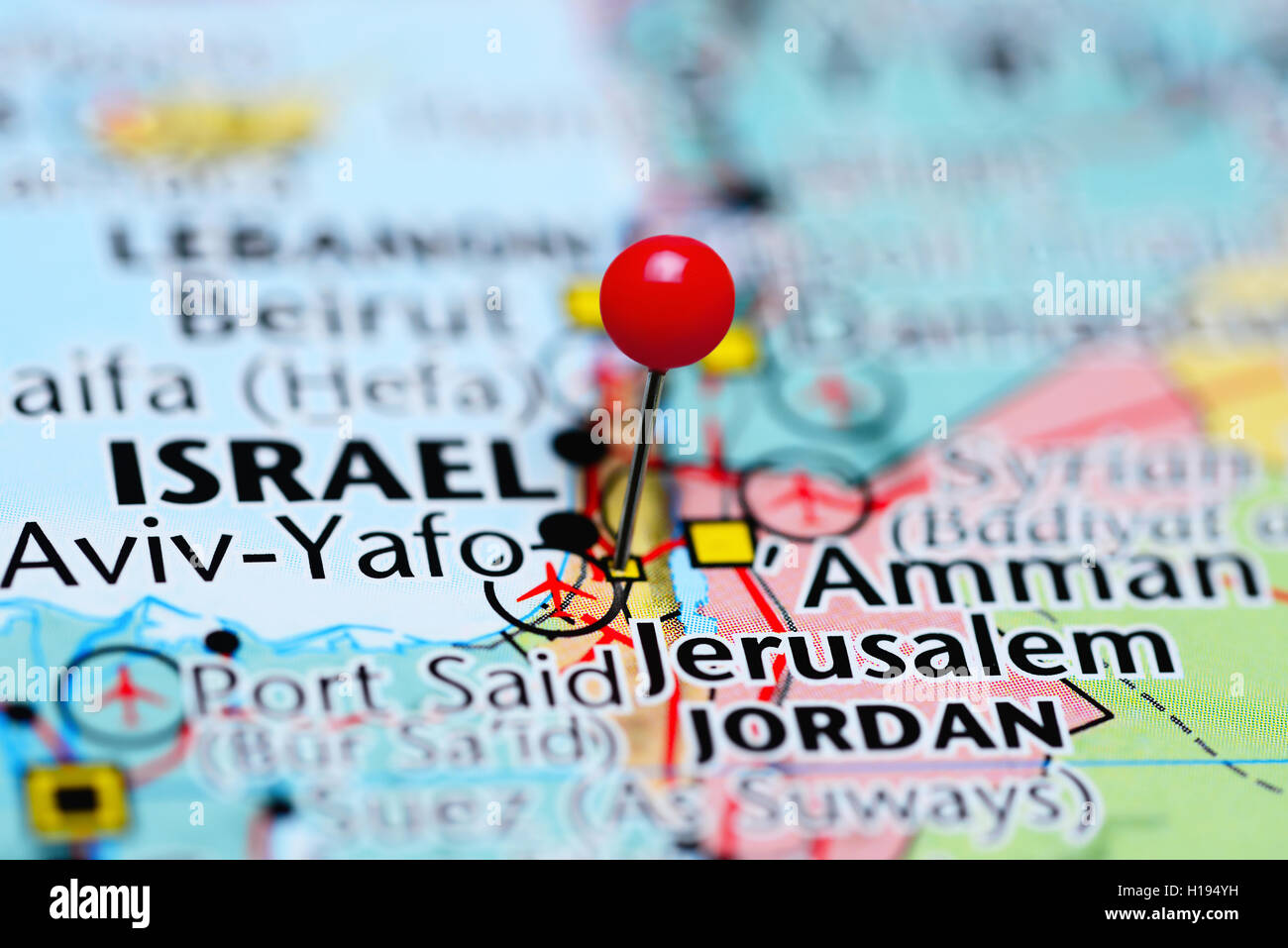 Map of israel map hi-res stock photography and images - Alamy
