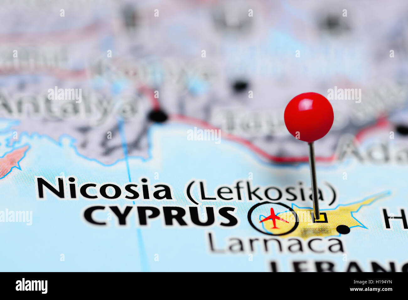 Map of nicosia hi-res stock photography and images - Alamy