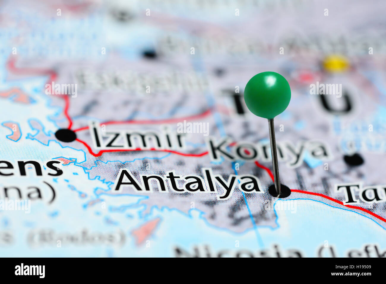 Antalya map hi-res stock photography and images - Alamy