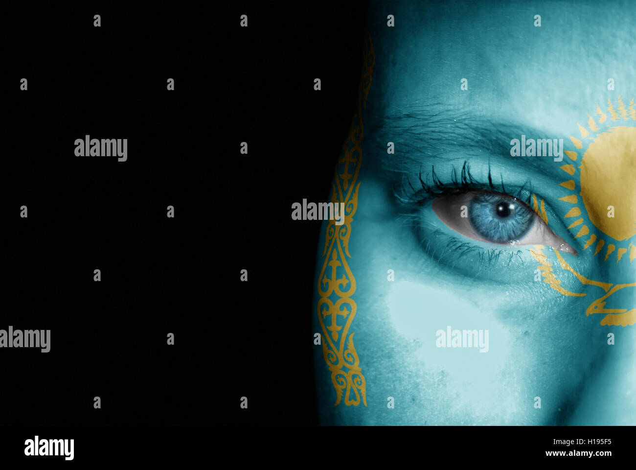 Flag kazakhstan national country symbol hi-res stock photography and ...