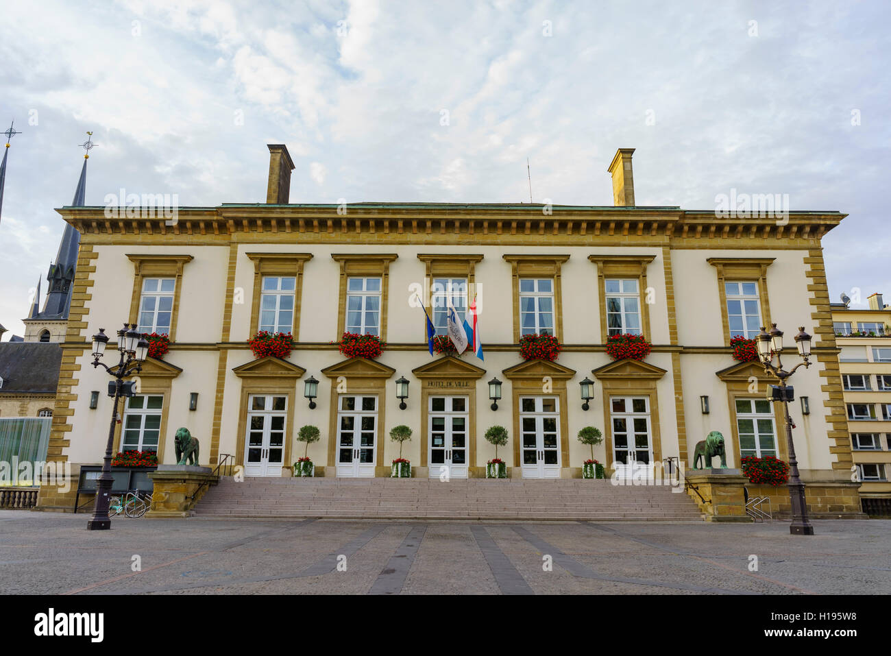 Luxembourg, SEP 10: The beautiful Place Guillaume II on SEP 10, 2016 at ...