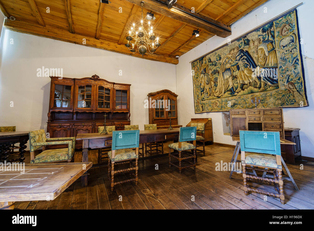 Vianden, SEP 10: The interior of the famous and historical Vianden ...