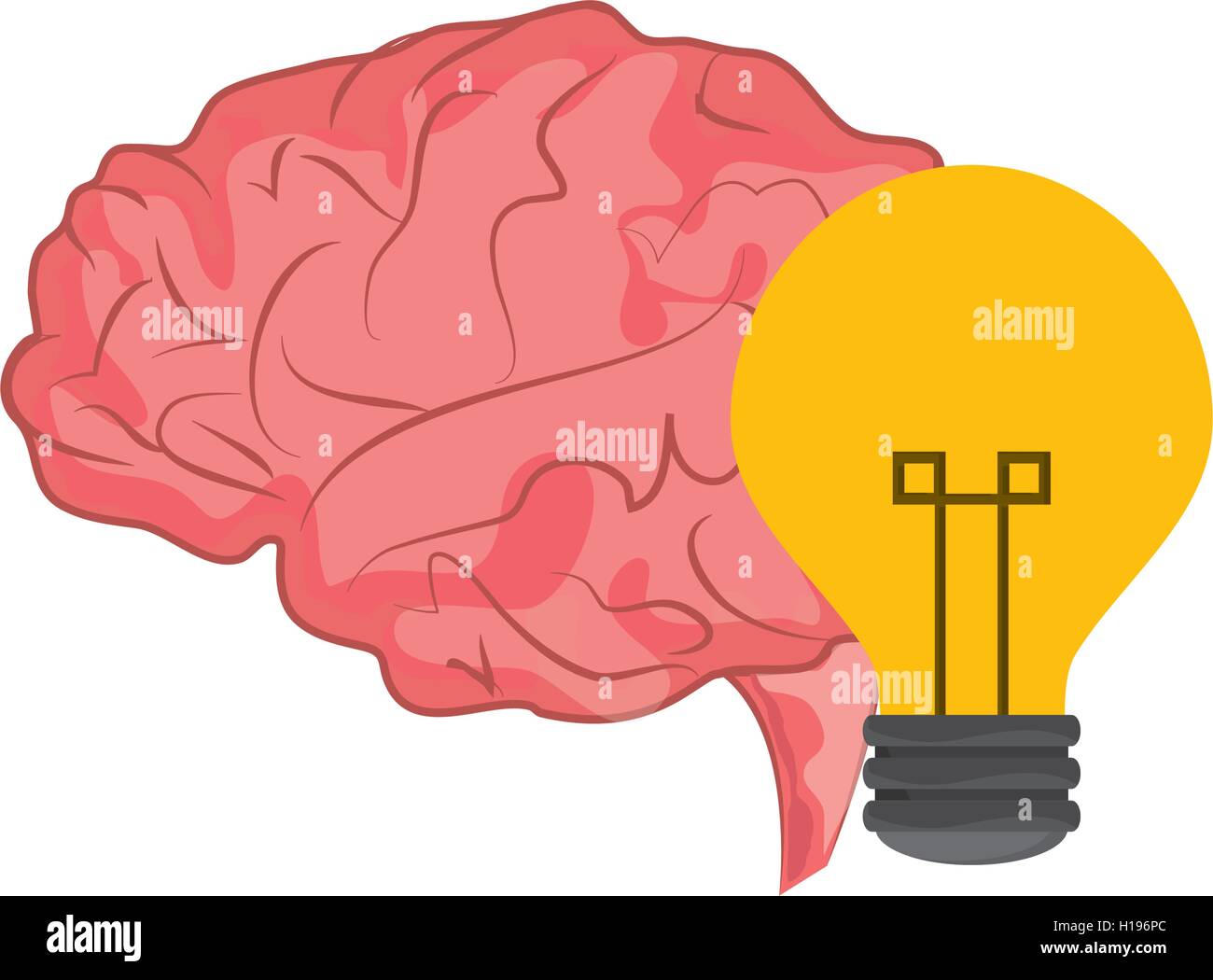 brain and lightbulb icon Stock Vector Image & Art - Alamy