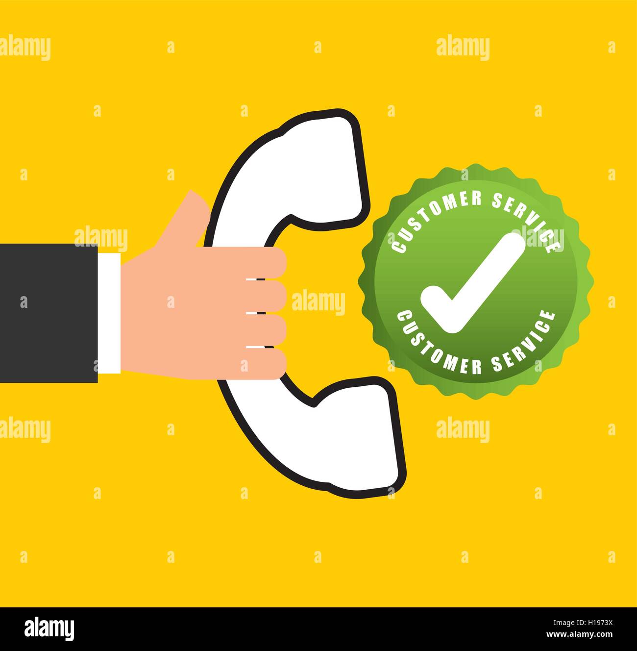 customer service flat icons Stock Vector Image & Art - Alamy