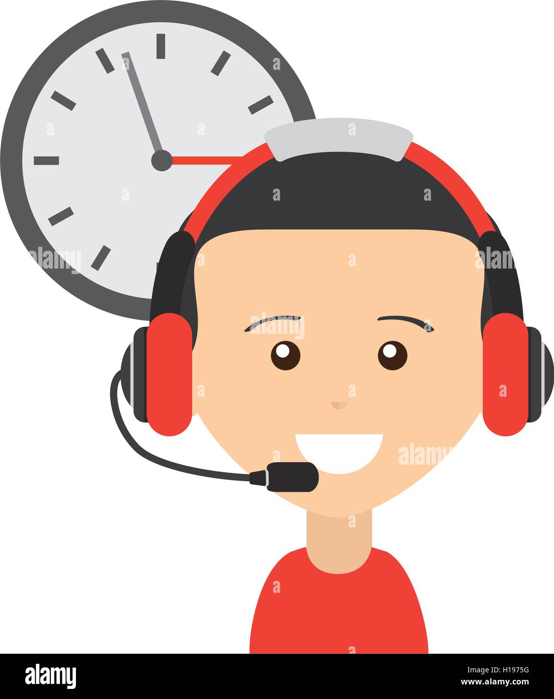 call center operator avatar Stock Vector Image & Art - Alamy