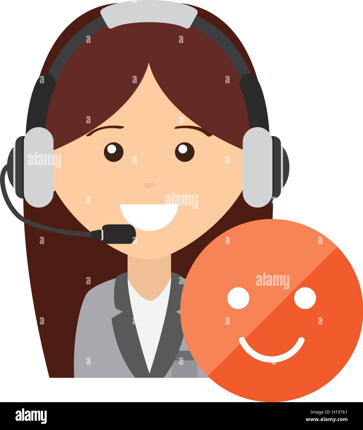 call center operator avatar Stock Vector Image & Art - Alamy