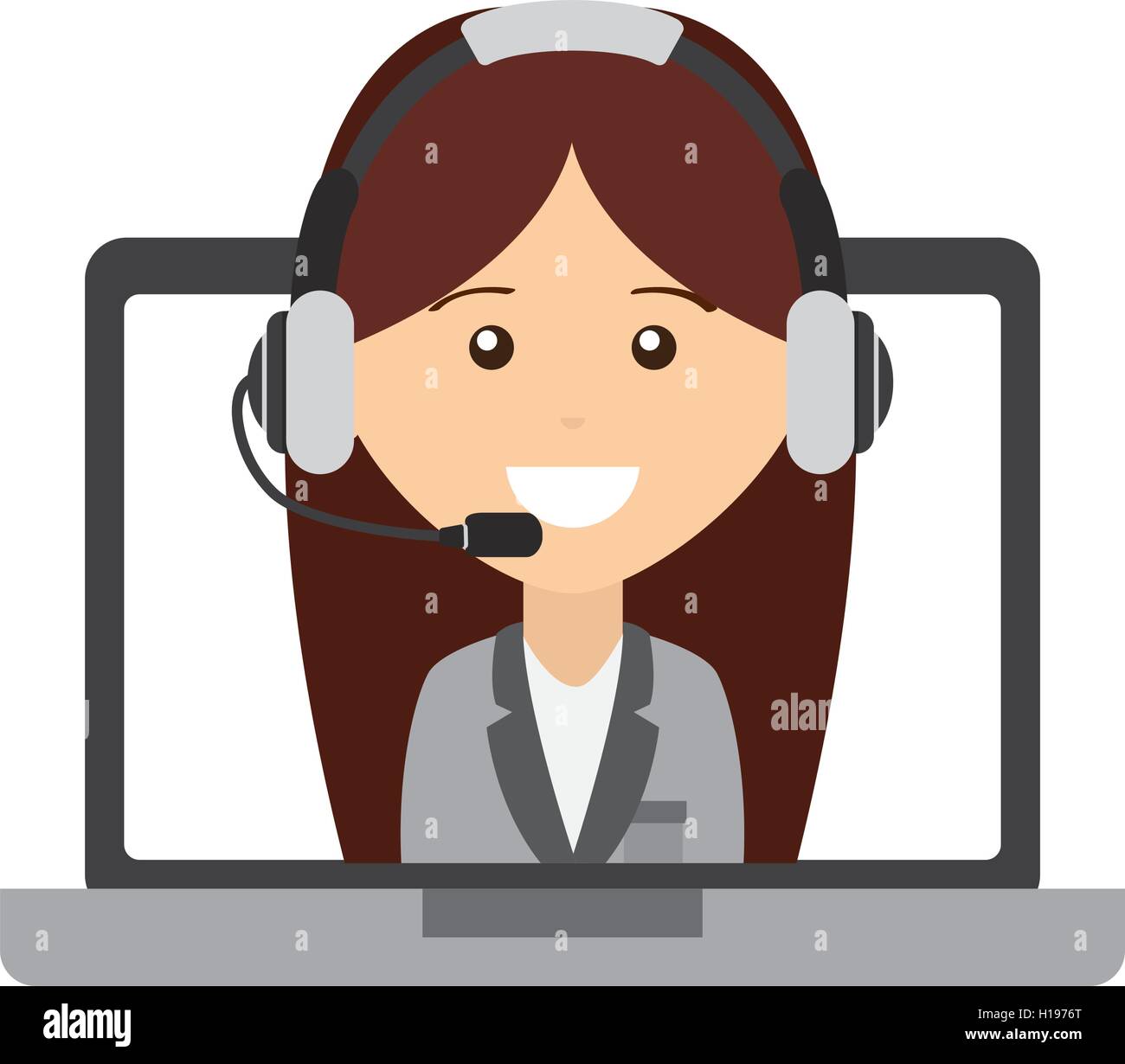 call center operator avatar Stock Vector Image & Art - Alamy