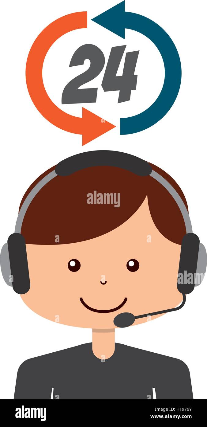 call center operator avatar Stock Vector Image & Art - Alamy