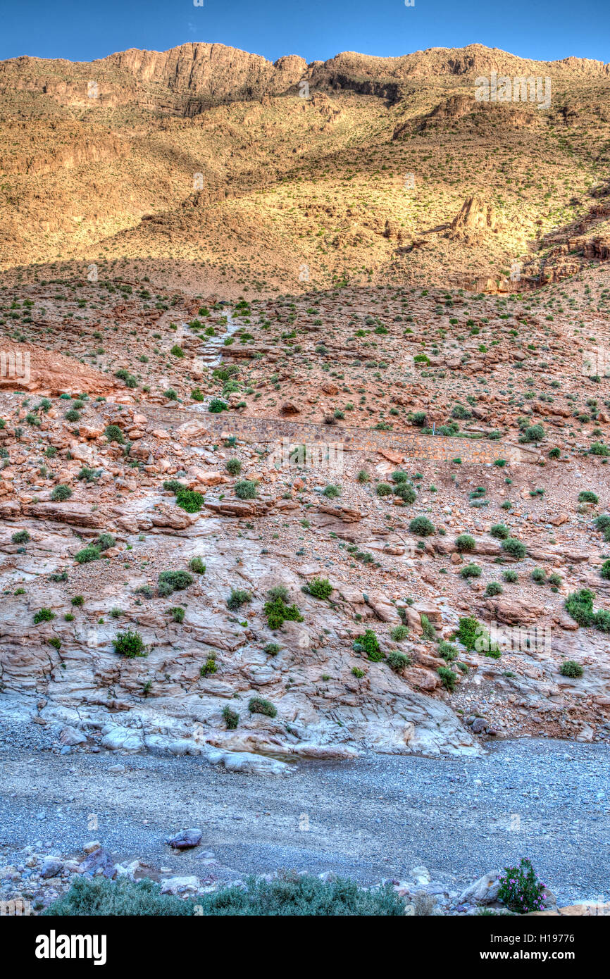Todra Gorge, Morocco. Dry River Bed, Arid Mountains Stock Photo - Alamy