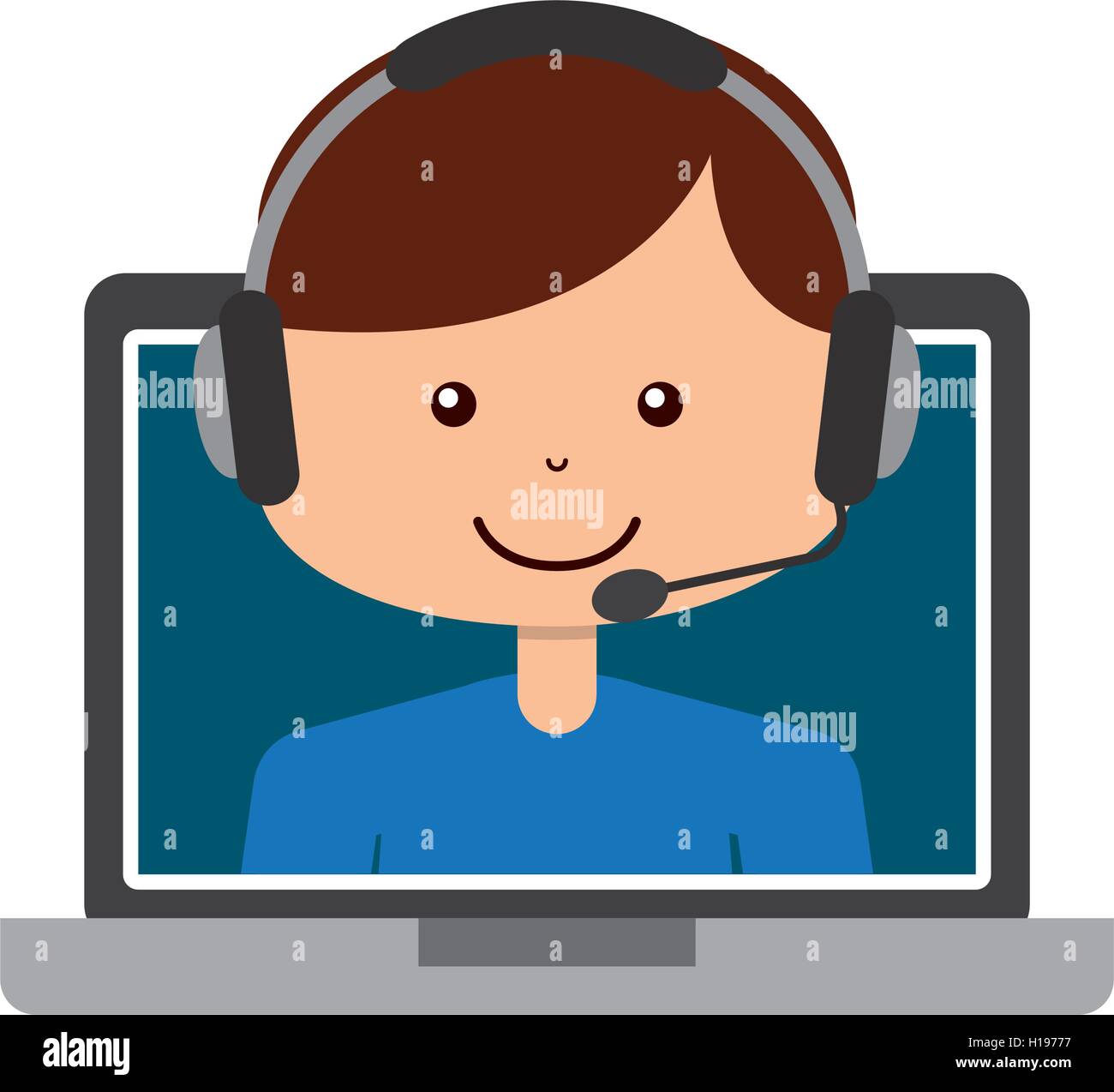 call center operator avatar Stock Vector Image & Art - Alamy