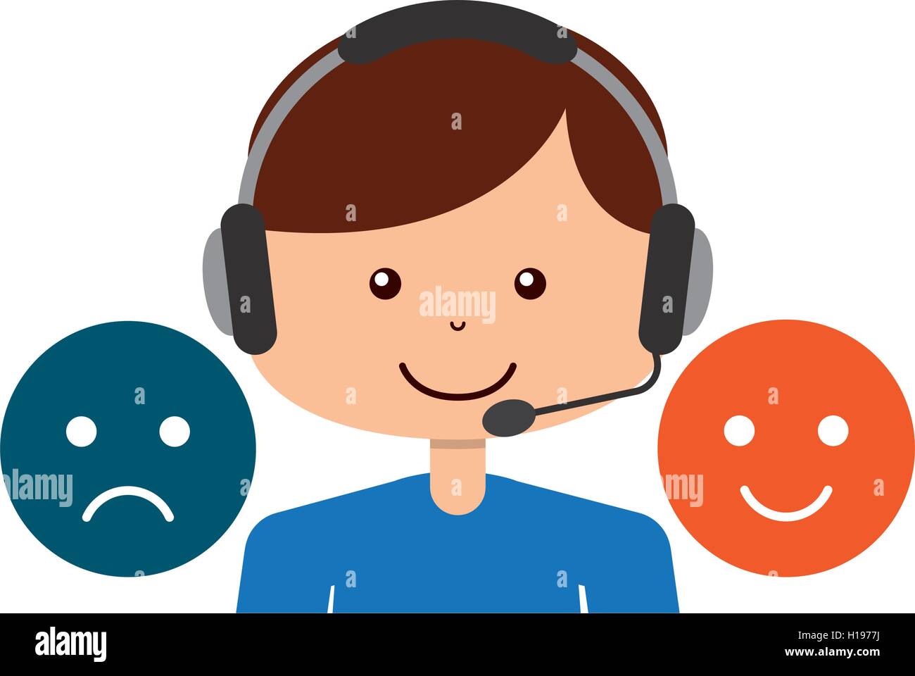 call center operator avatar Stock Vector Image & Art - Alamy