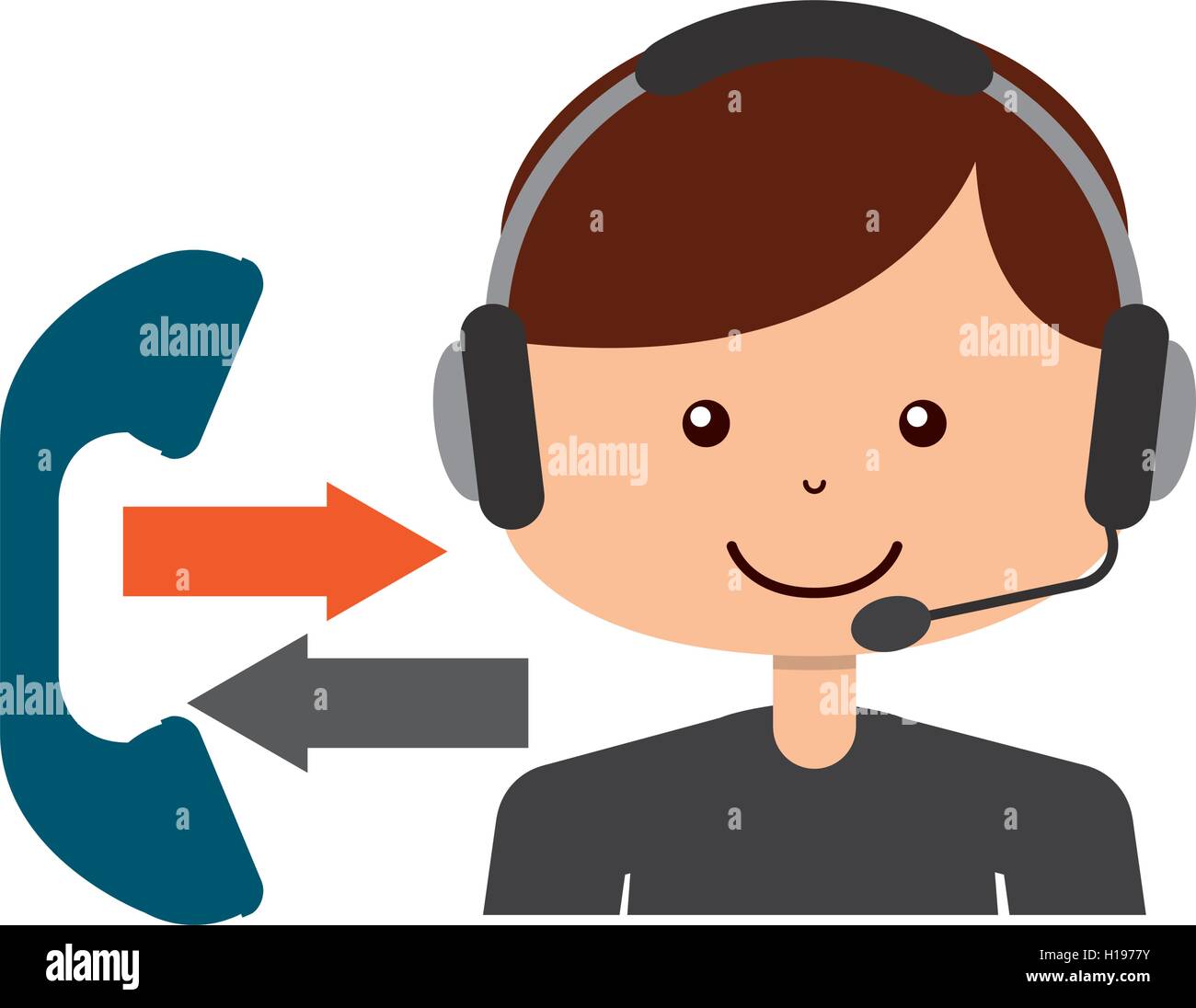 call center operator avatar Stock Vector Image & Art - Alamy