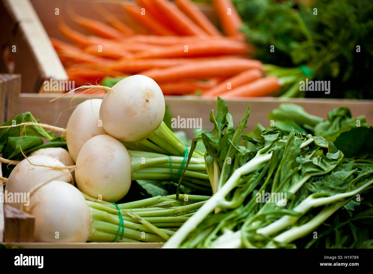 Carrots turnips on market hi-res stock photography and images - Alamy