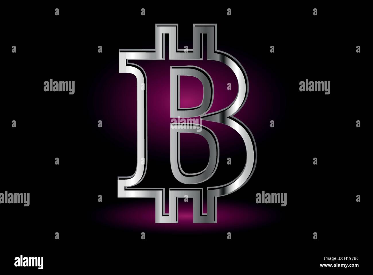 Bitcoin symbol, Bitcoin icon ,Bitcoin symbol on a purple background ...
