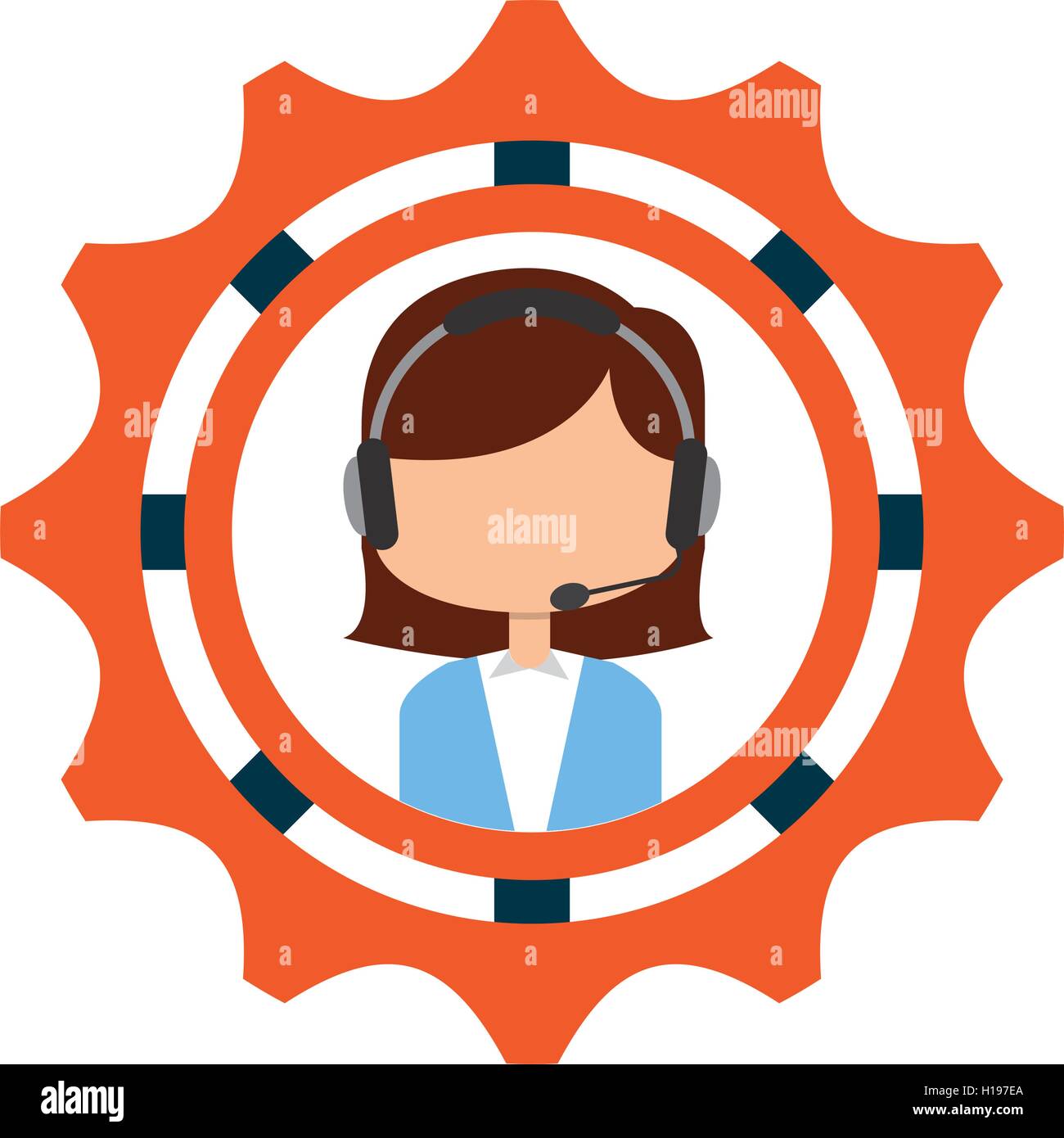 call center operator avatar Stock Vector Image & Art - Alamy