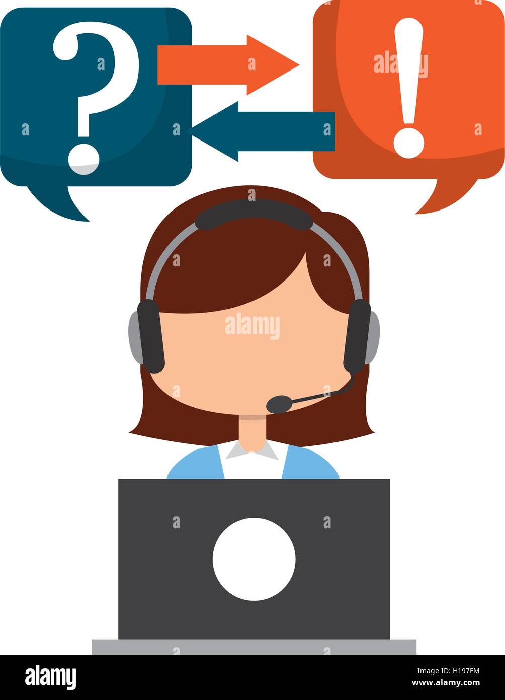 call center operator avatar Stock Vector Image & Art - Alamy