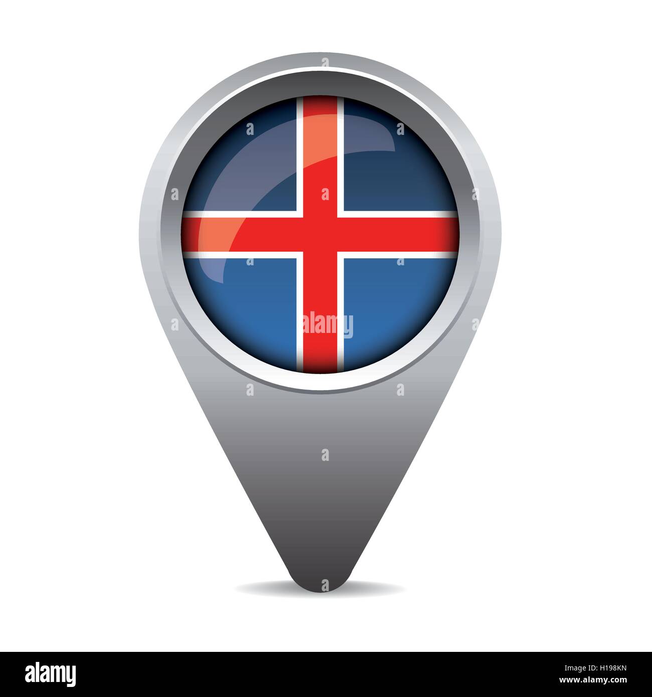 Map pointer flag north Stock Vector Images - Alamy