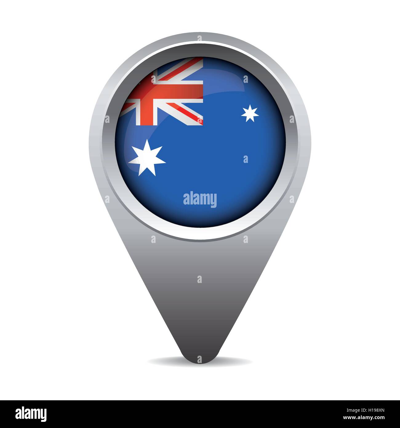 Australia flag pointer vector Stock Vector Image & Art - Alamy