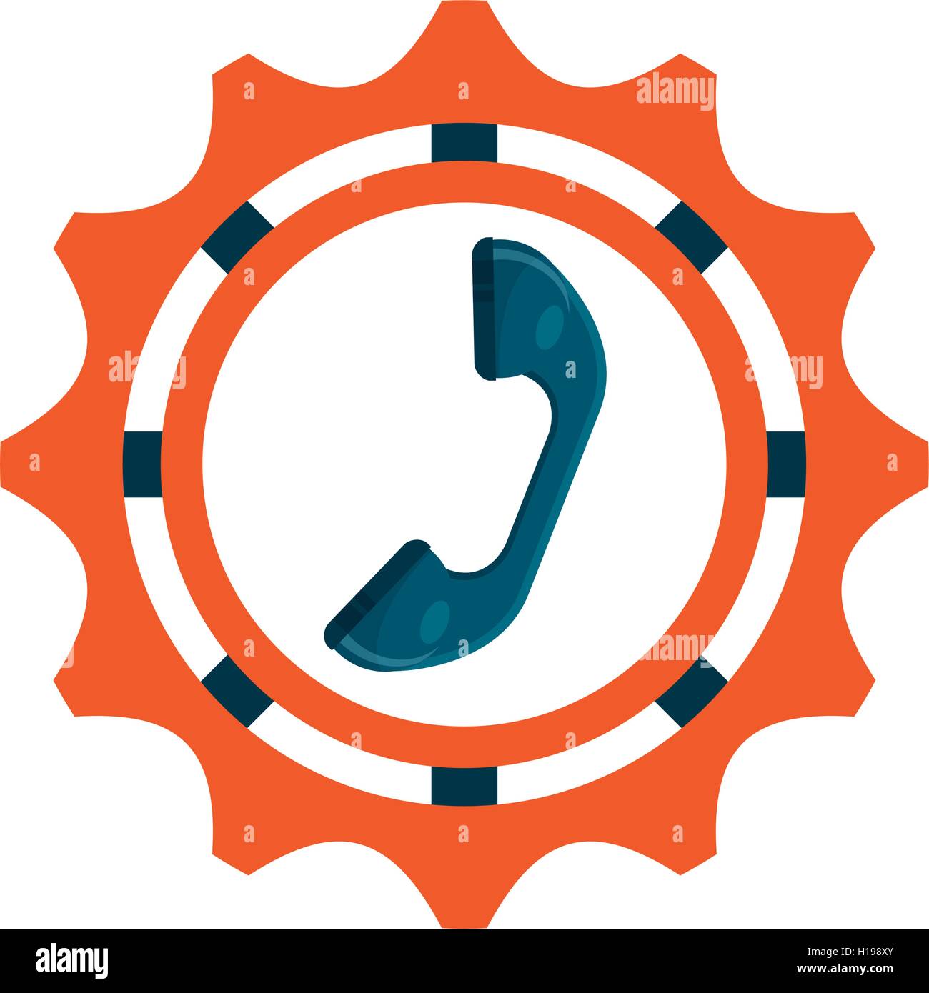 telephone speaker with call center icon Stock Vector Image & Art - Alamy
