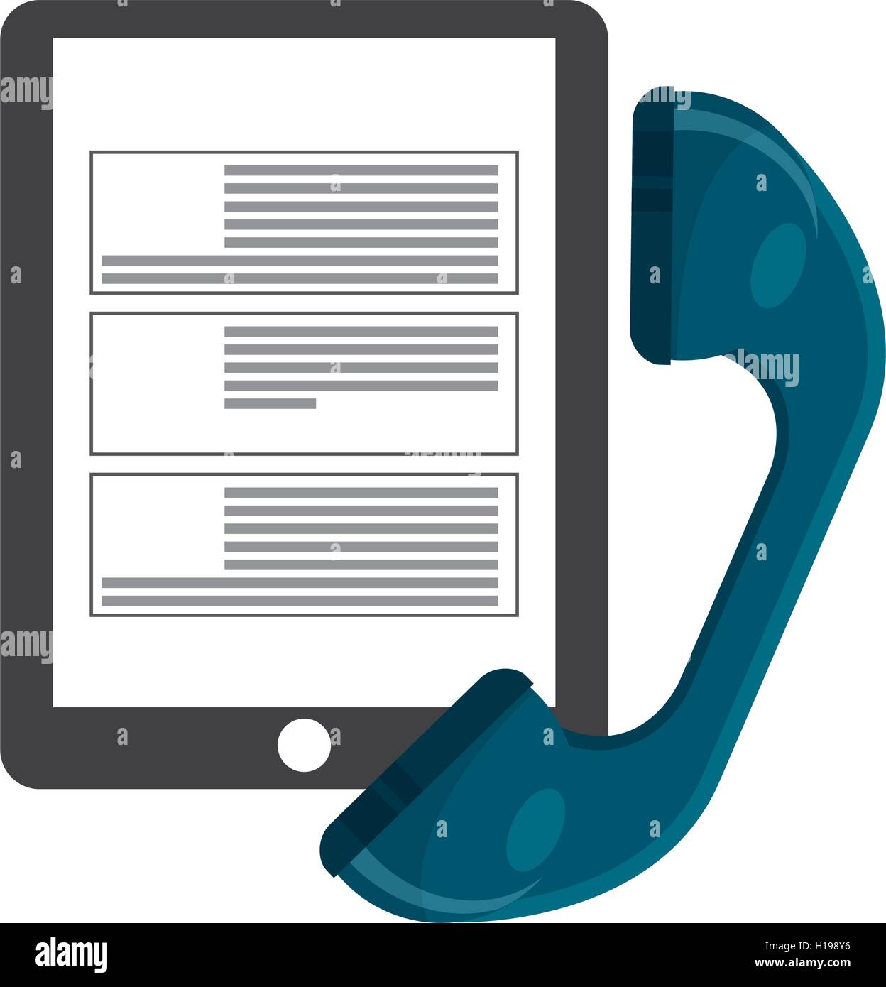 telephone speaker with call center icon Stock Vector Image & Art - Alamy