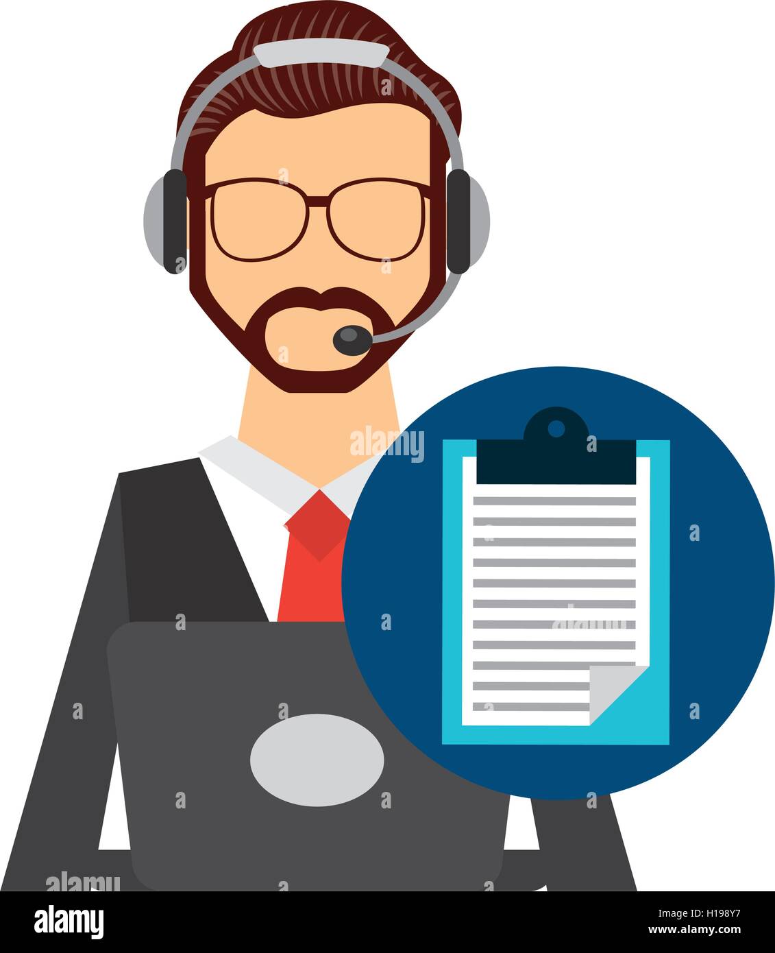 call center operator avatar Stock Vector Image & Art - Alamy