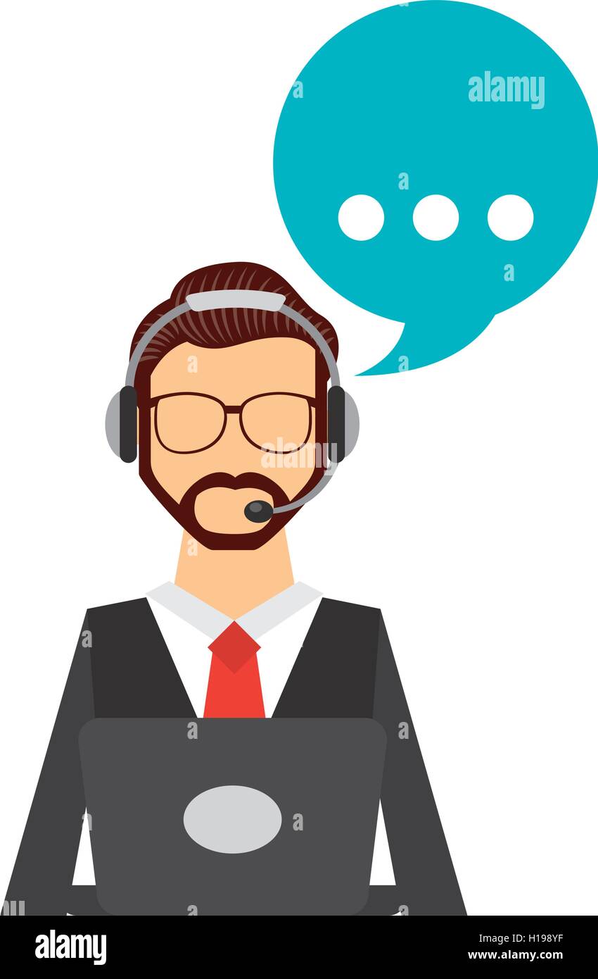 call center operator avatar Stock Vector Image & Art - Alamy