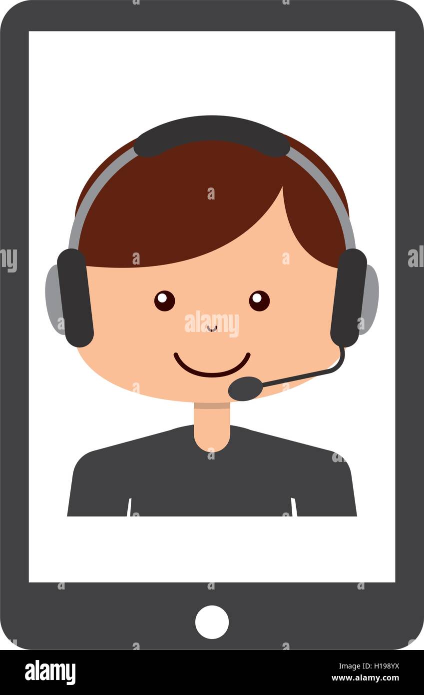 call center operator avatar Stock Vector Image & Art - Alamy